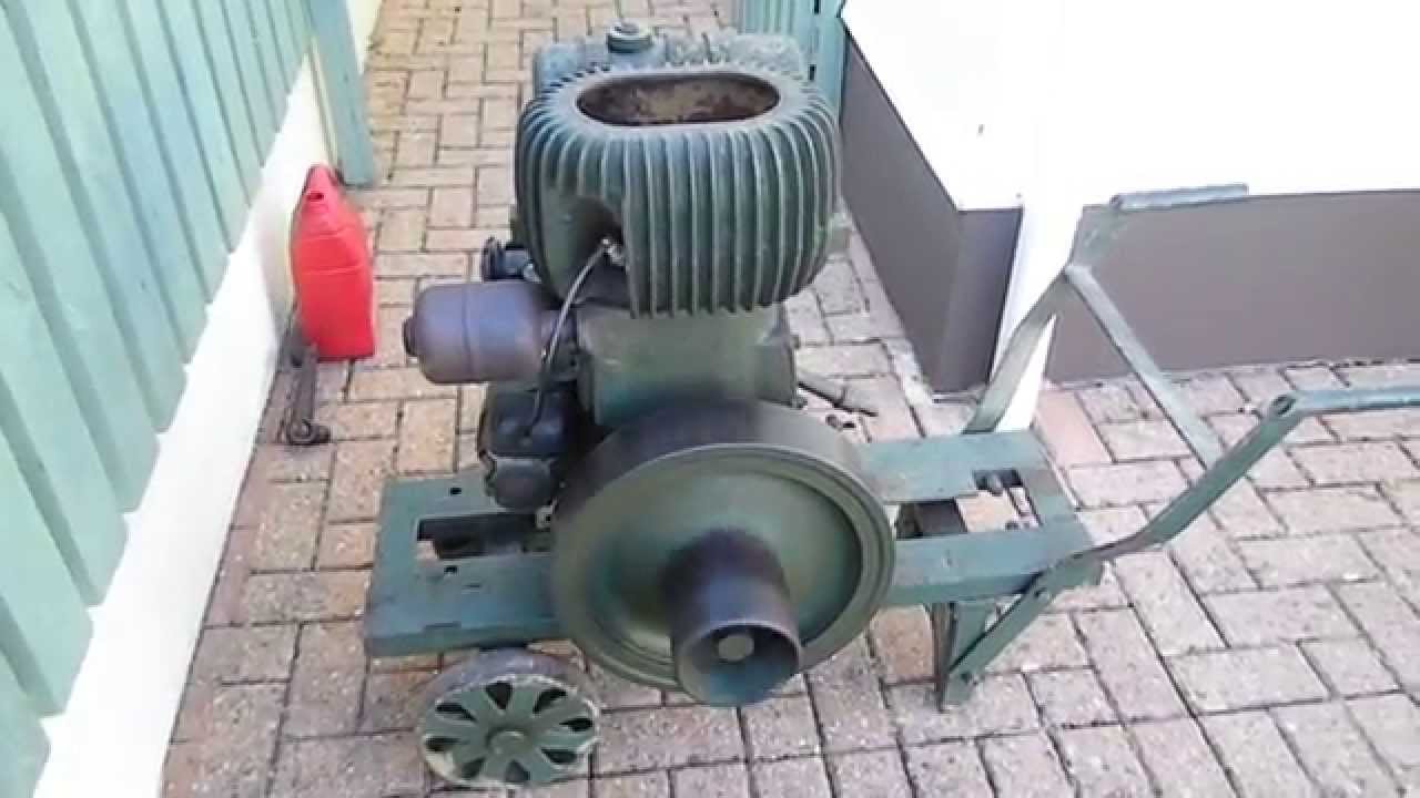 Wolseley WD8 Stationary Engine - YouTube