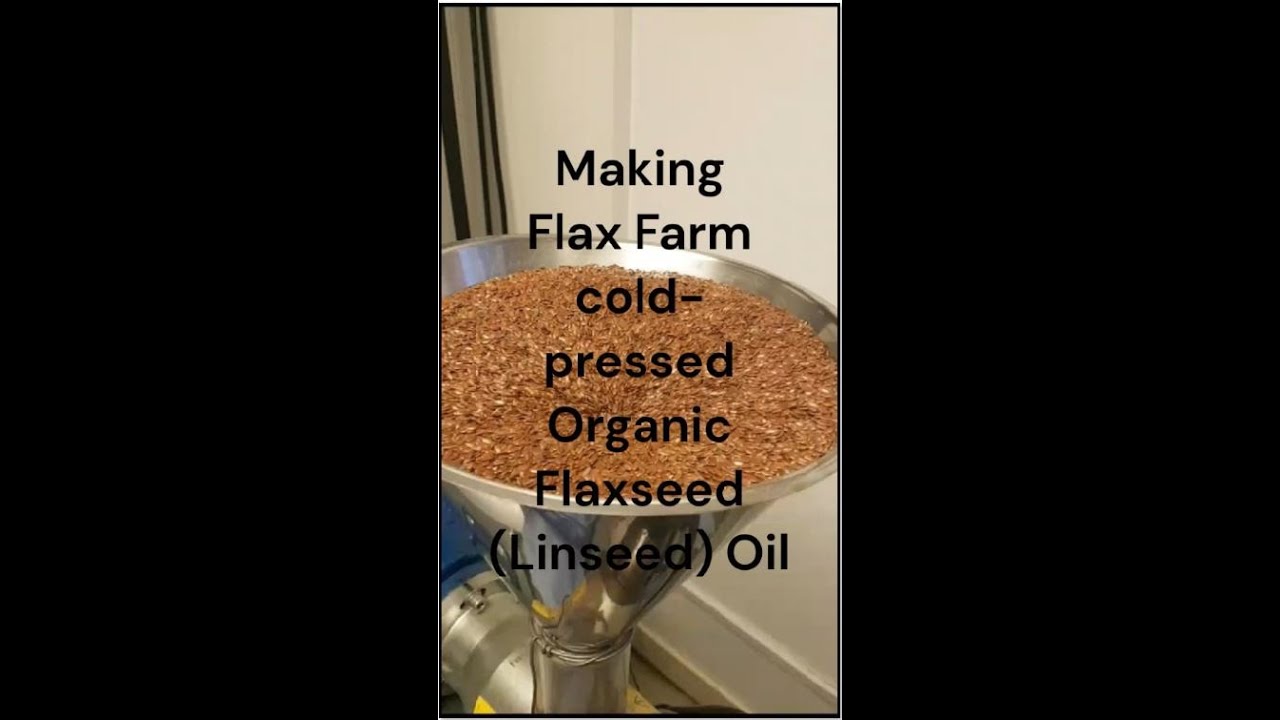 How Flax Farm makes fabulous cold-pressed organic Flaxseed (Linseed ...