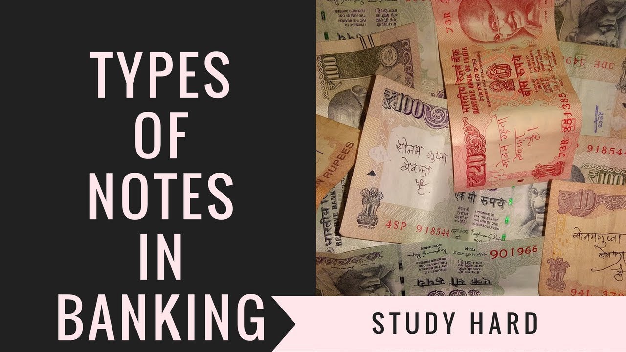 Types of Notes| Banking Awareness | Important Banking Terminology ...