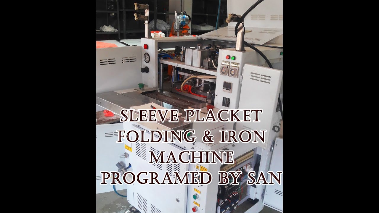 Sleeve Placket Folding and Iron Machine - YouTube