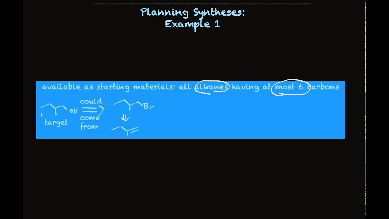 Organic Synthesis Example 1 - YouTube