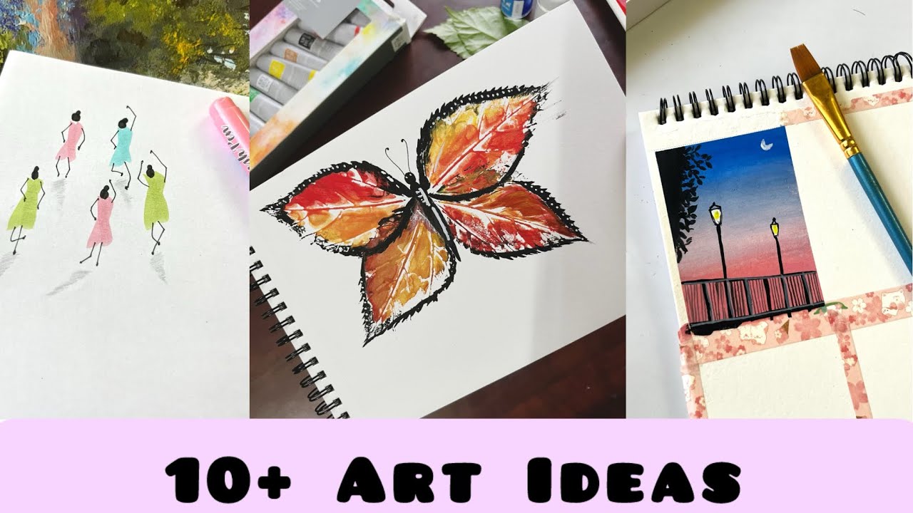 10+ Easy & Fun Art Ideas to Try When You’re Bored / Drawing ideas ...