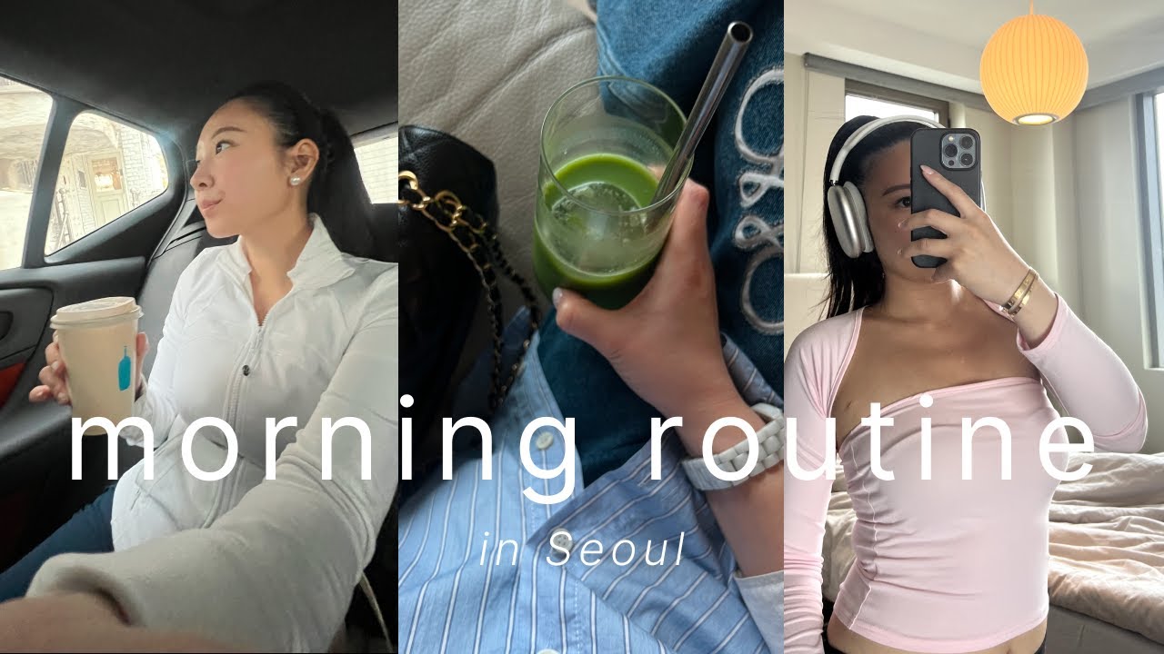 Morning Routine in Korea ️ | korean skincare routine, pilates, matcha ...