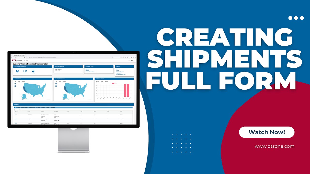 How to Create a Shipment - Full Form - YouTube