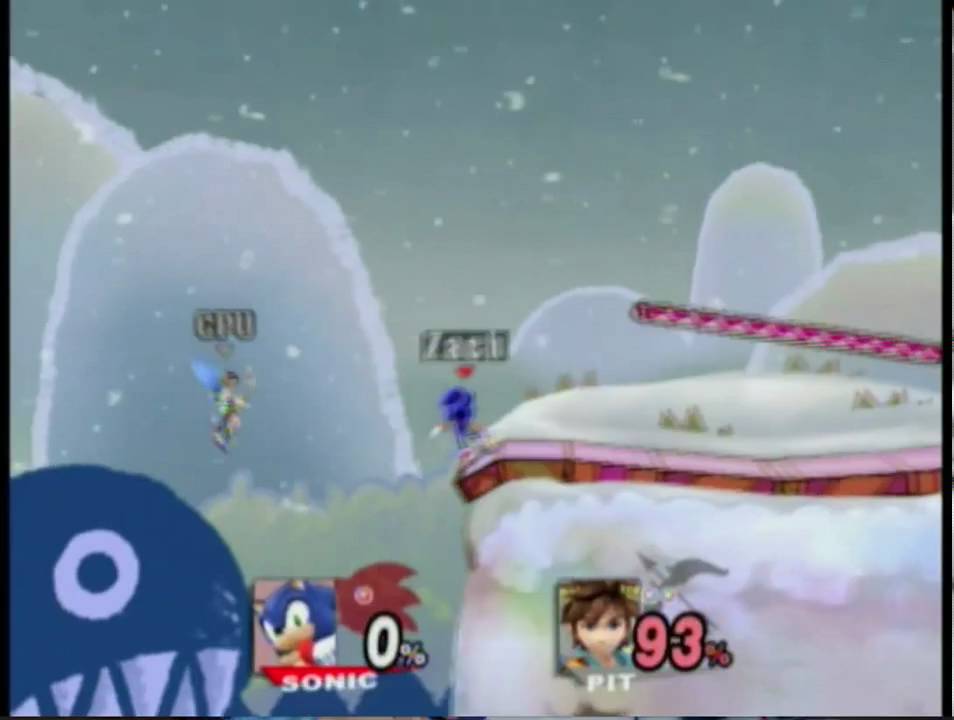 Super Smash Bros. Brawl Gameplay: Sonic vs. Pit - YouTube