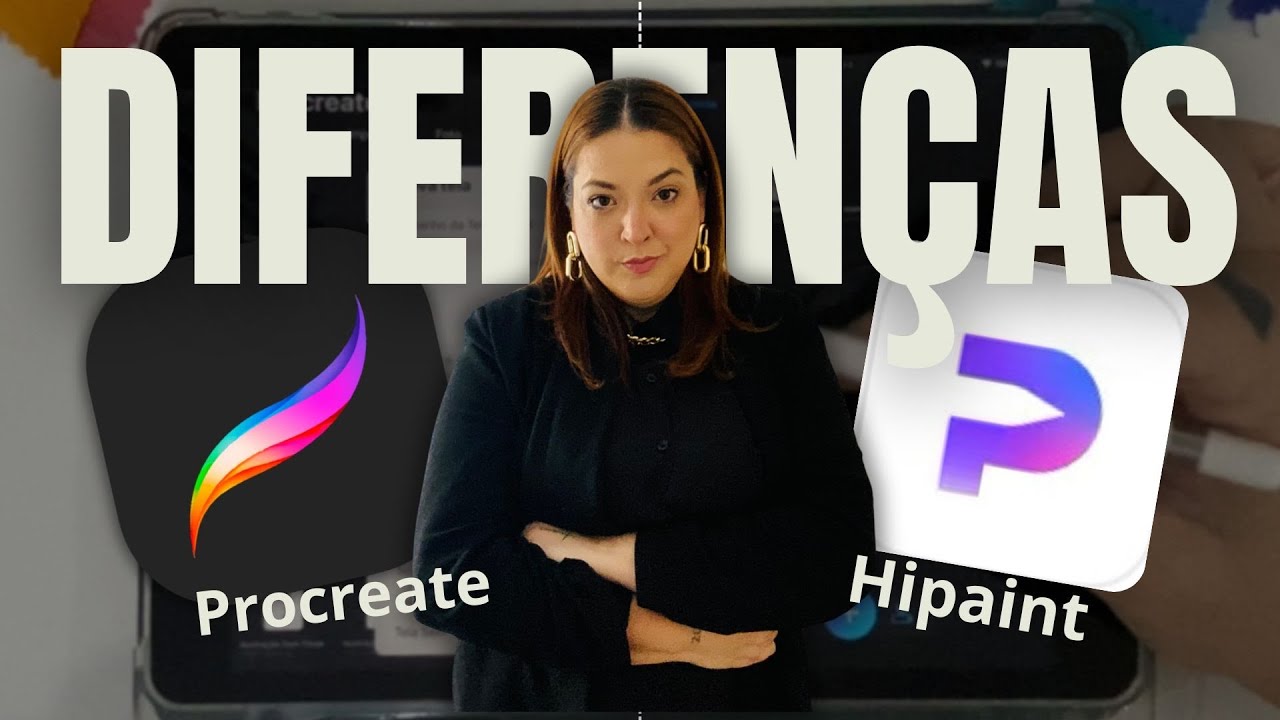 Diferenças entre procreate e hipaint na prática #desenhodigital - YouTube