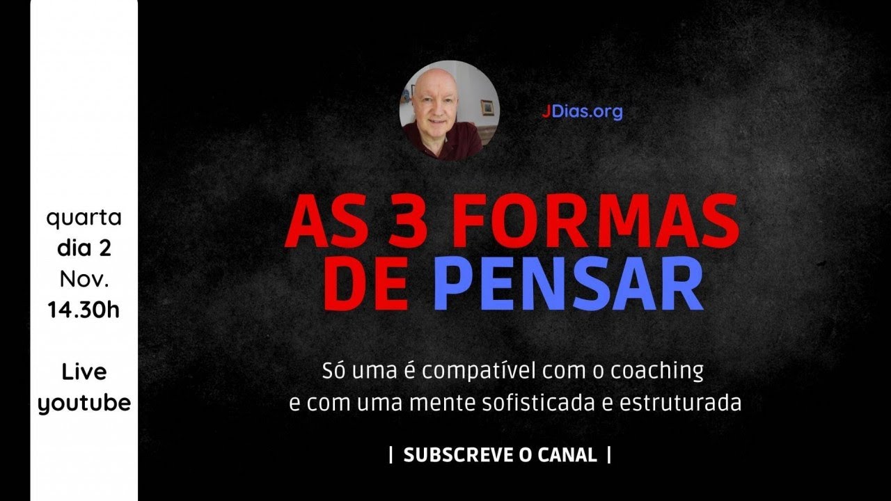 As 3 Formas de Pensar - YouTube