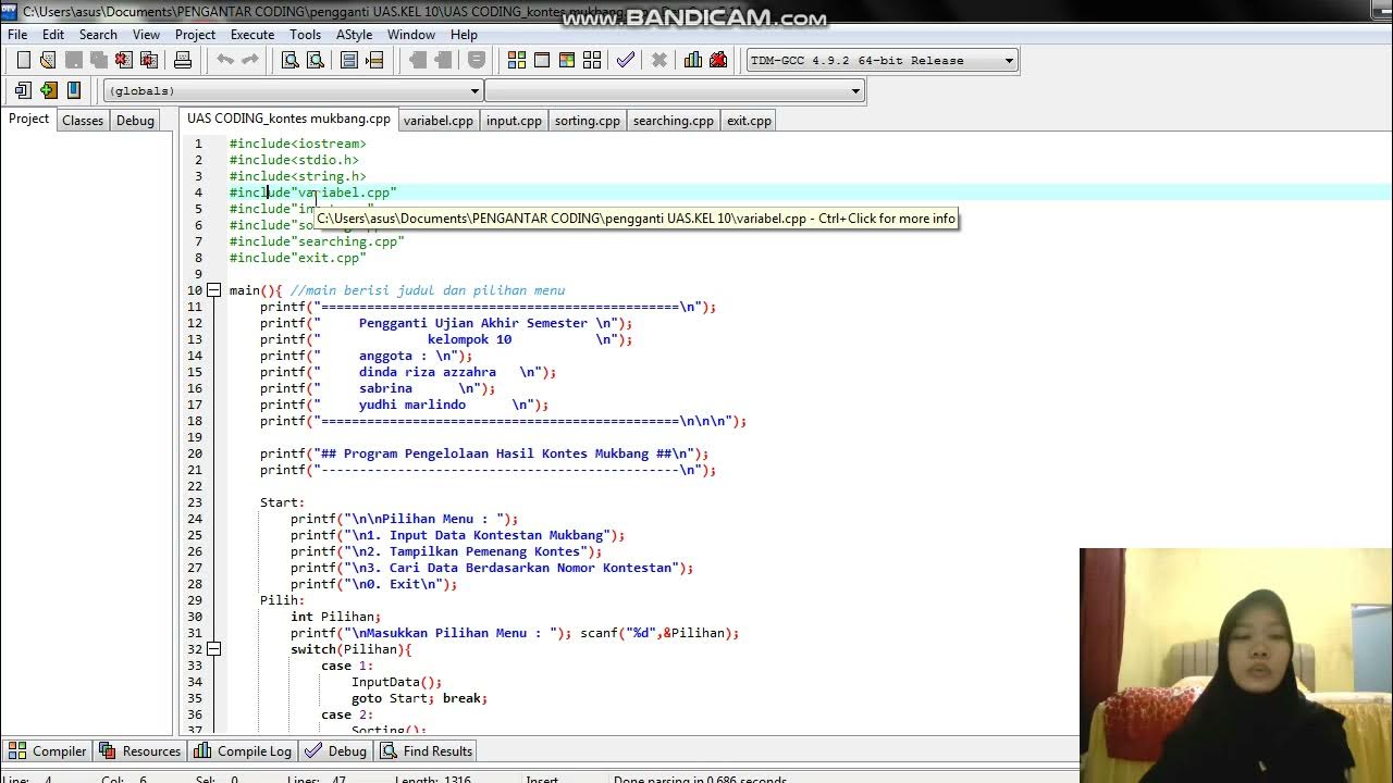presentasi UAS PENGANTAR CODING - YouTube