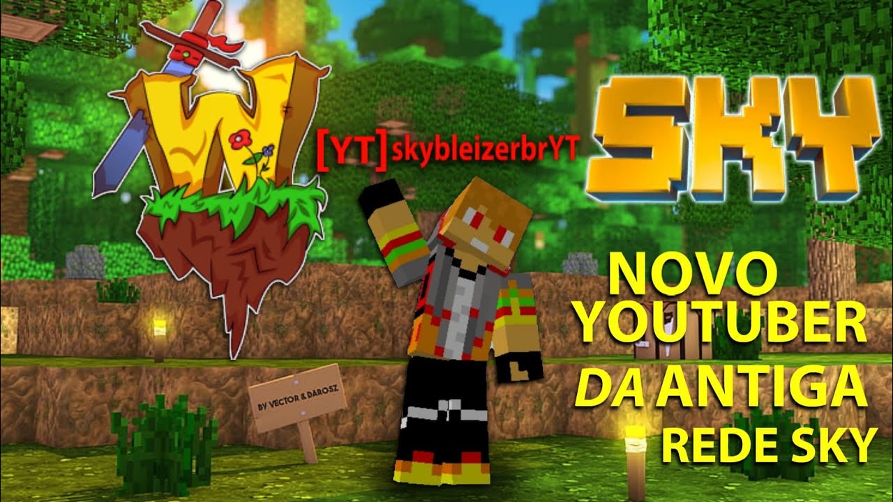 SOU O NOVO YOUTUBER DA ANTIGA REDE SKY !!💣🔥PIRATA E ORI 🗿🍷 NOVO MELHOR SERVER DE MINIGAMES - YouTube