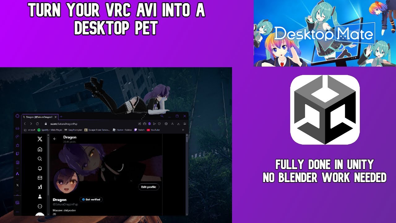 Desktop Mate VRC AVI VRM Tutorial - YouTube