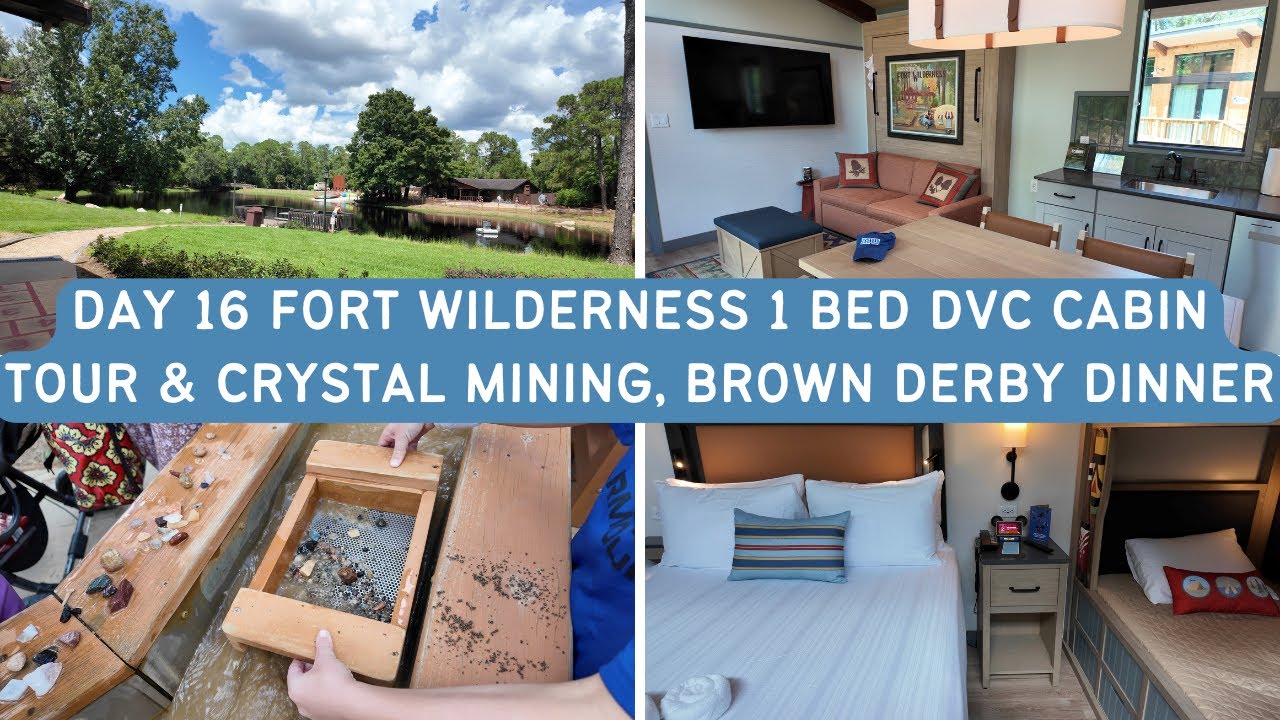WDW | Fort Wilderness DVC Cabin Tour, Gem Mining | Brown Derby Dinner | Florida Vlog Series, Day ...