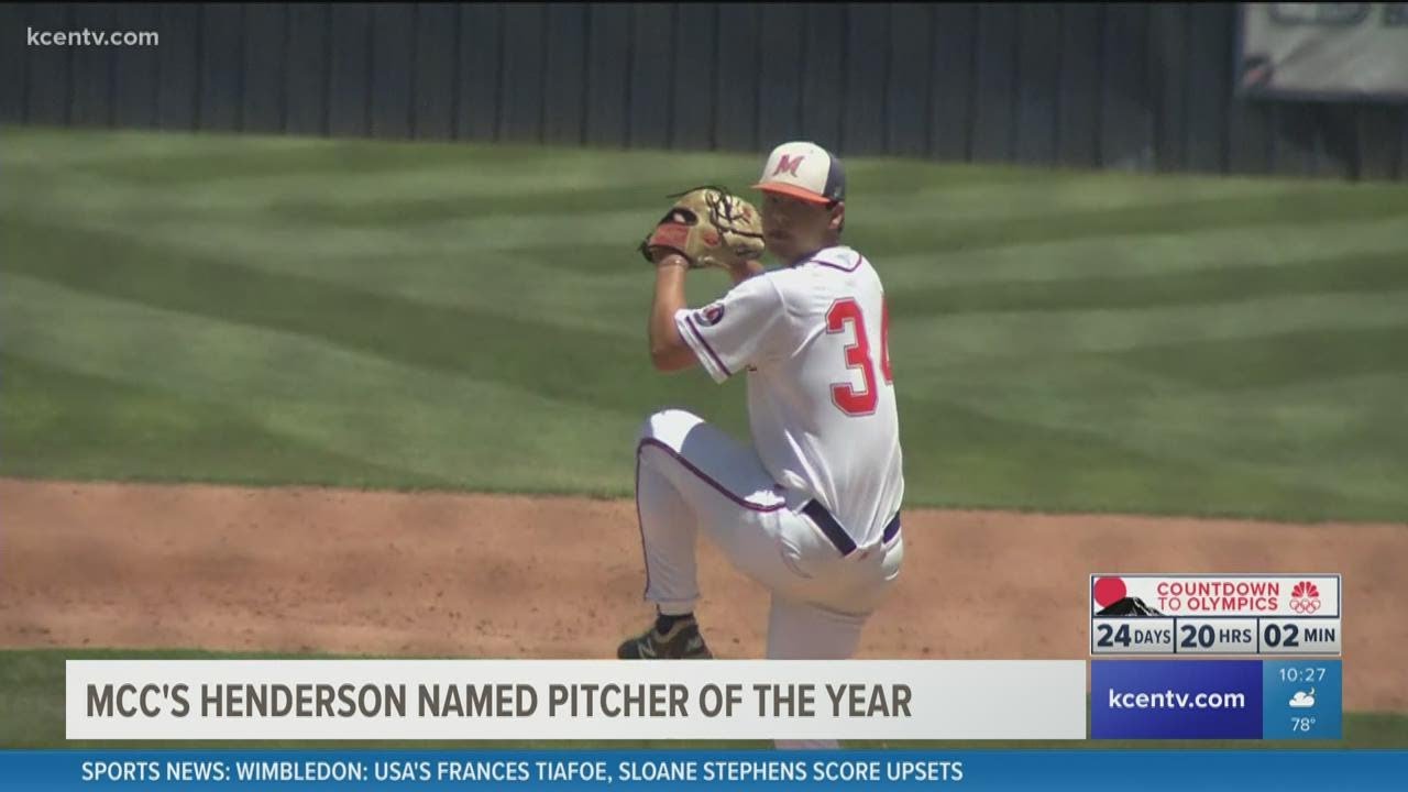 MCC baseball's Logan Henderson named NJCAA Division 1 Pitcher of the ...
