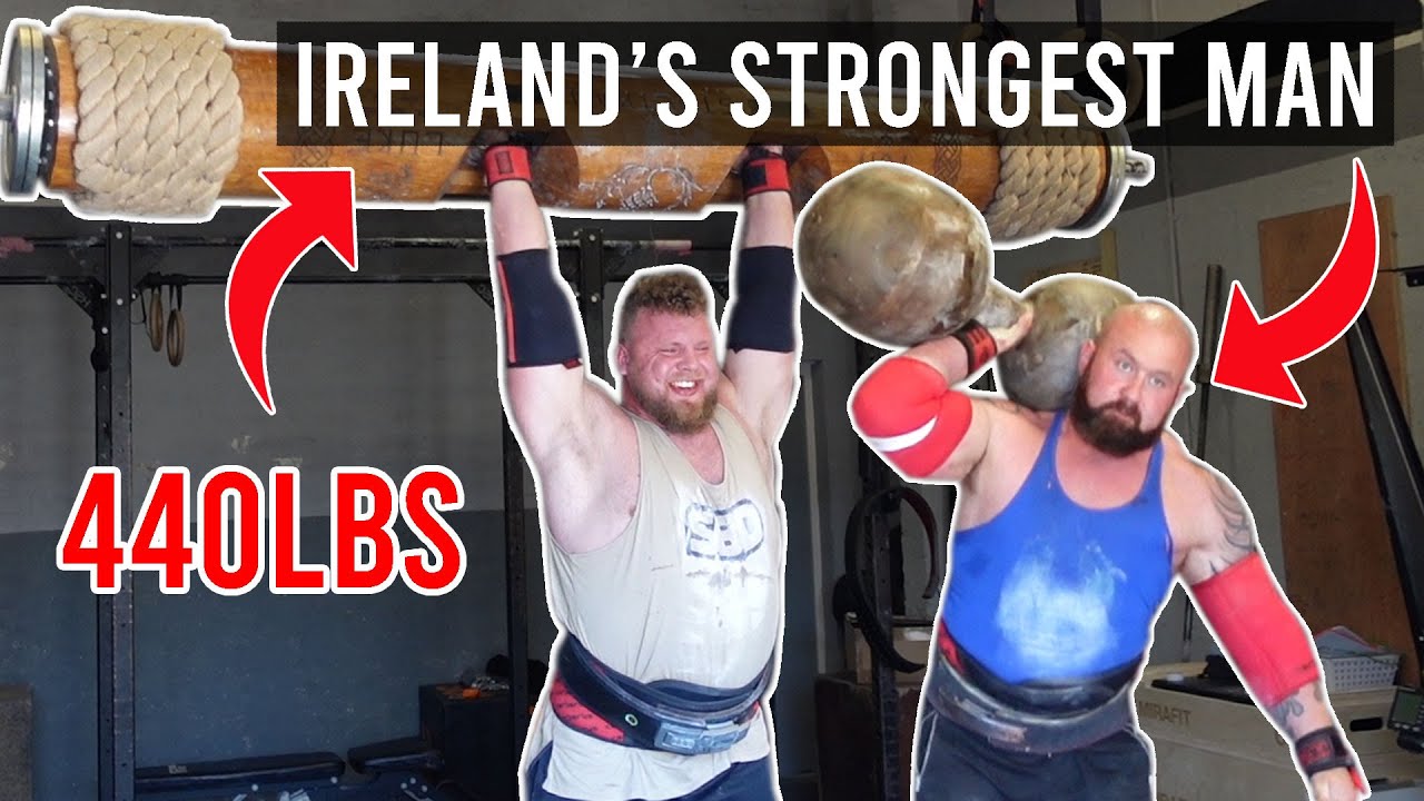 Pressing 440lbs Over Our Heads! ft.Ireland's Strongest Man - YouTube