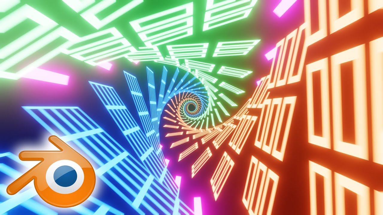 3 Blender Tutorial 3d Sci Fi Tunnel Infinite Animation Loop Eevee