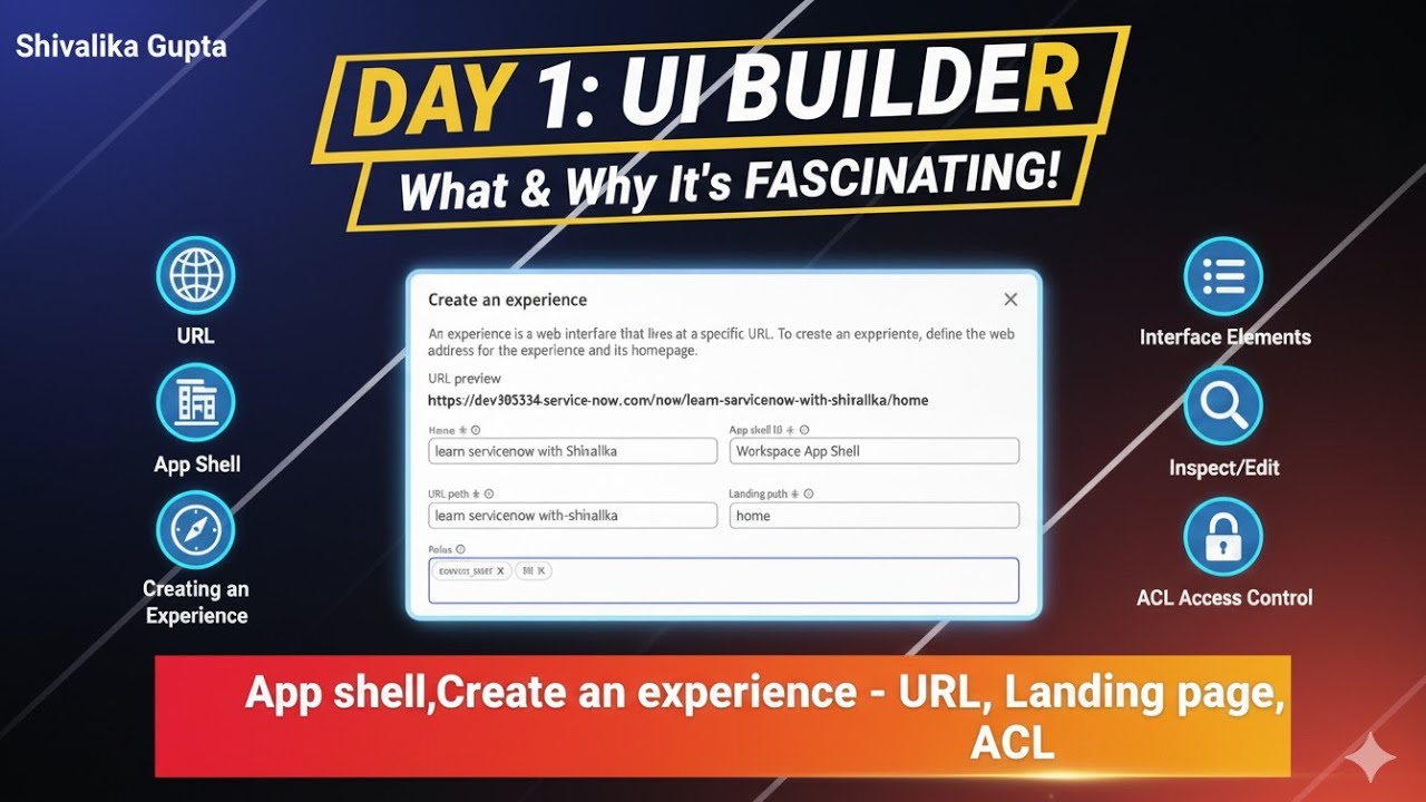 Day 1 | UI Builder in servicenow | Create Experience from scratch | App ...