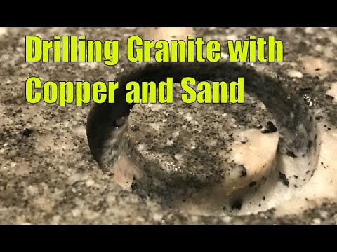 Drilling Granite with Copper & Sand: How to - YouTube