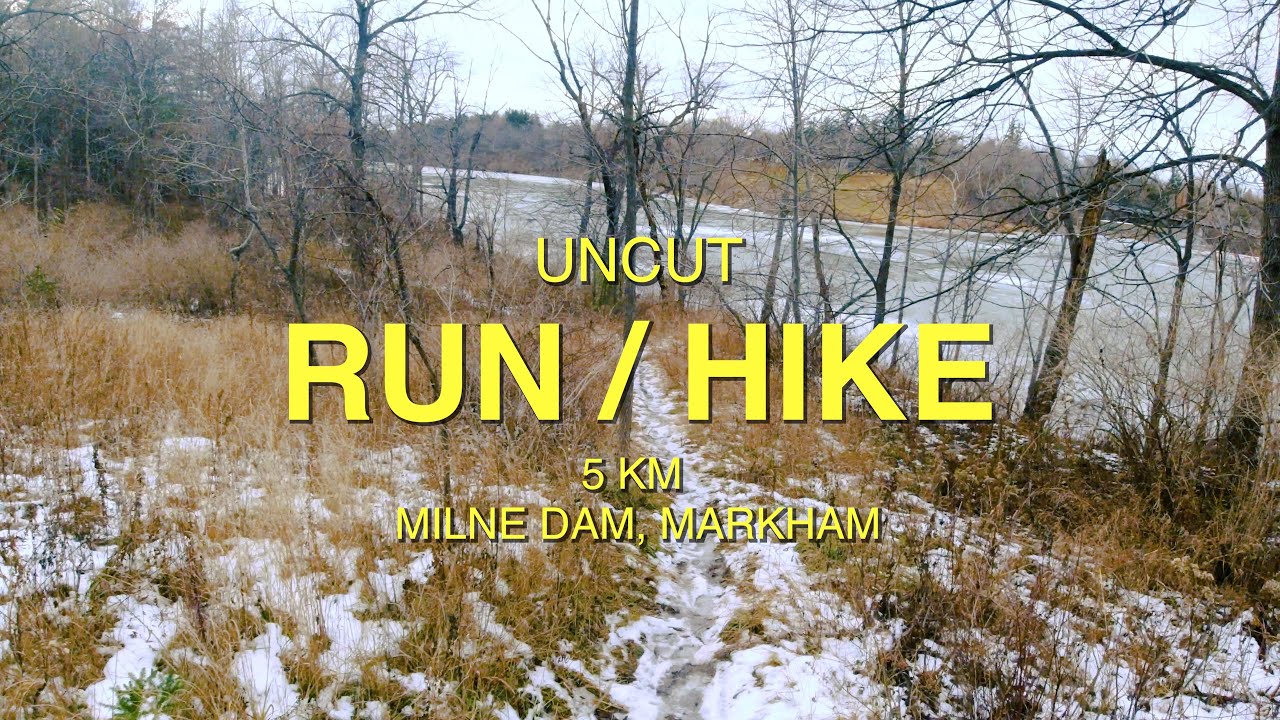 Slushy Winter Trail - Milne Dam - 4K Virtual Run / Hike ASMR - YouTube