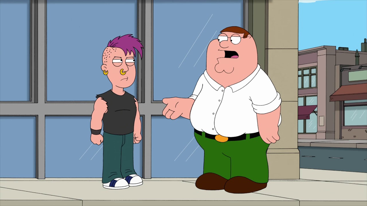 Family Guy -Peter beats up scary teenagers - YouTube