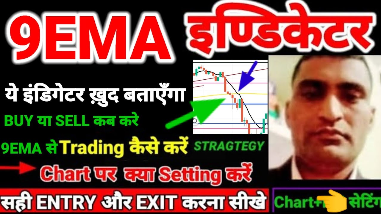 9EMA इंडिगेटर ख़ुद बतायेगा Entry कब लेनी है | ema indicator kaise ...