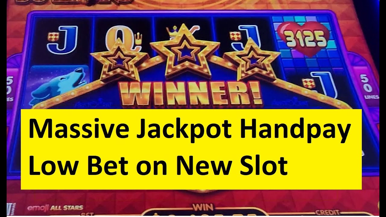 First Jackpot Handpay on YouTube for the New emoji All Stars Slot ...