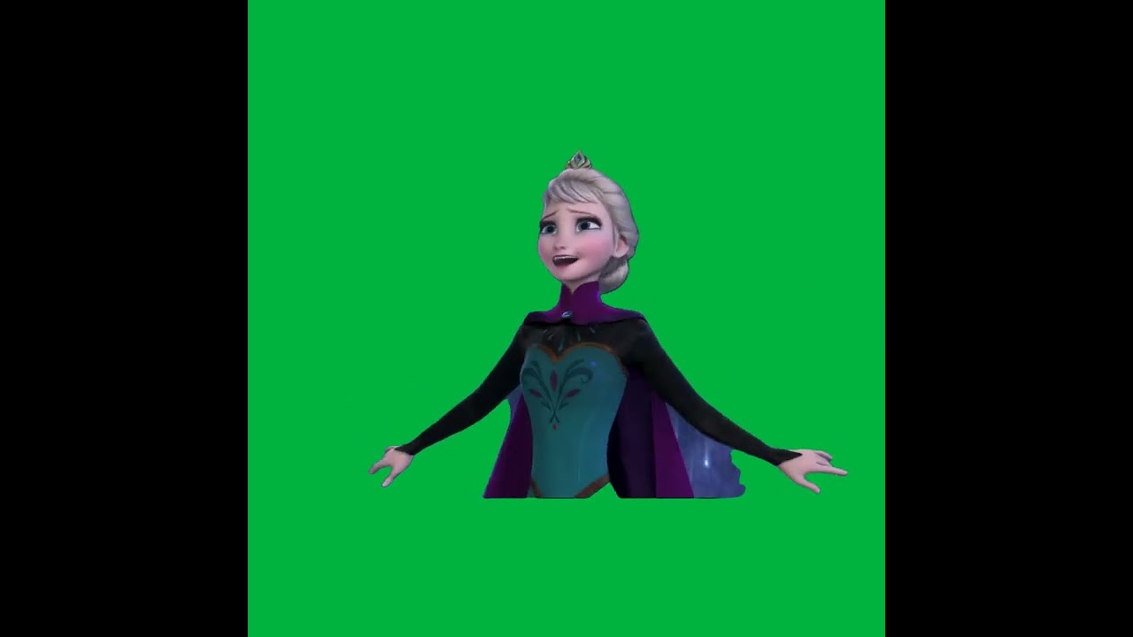 Green Screen –frozen let it go - YouTube