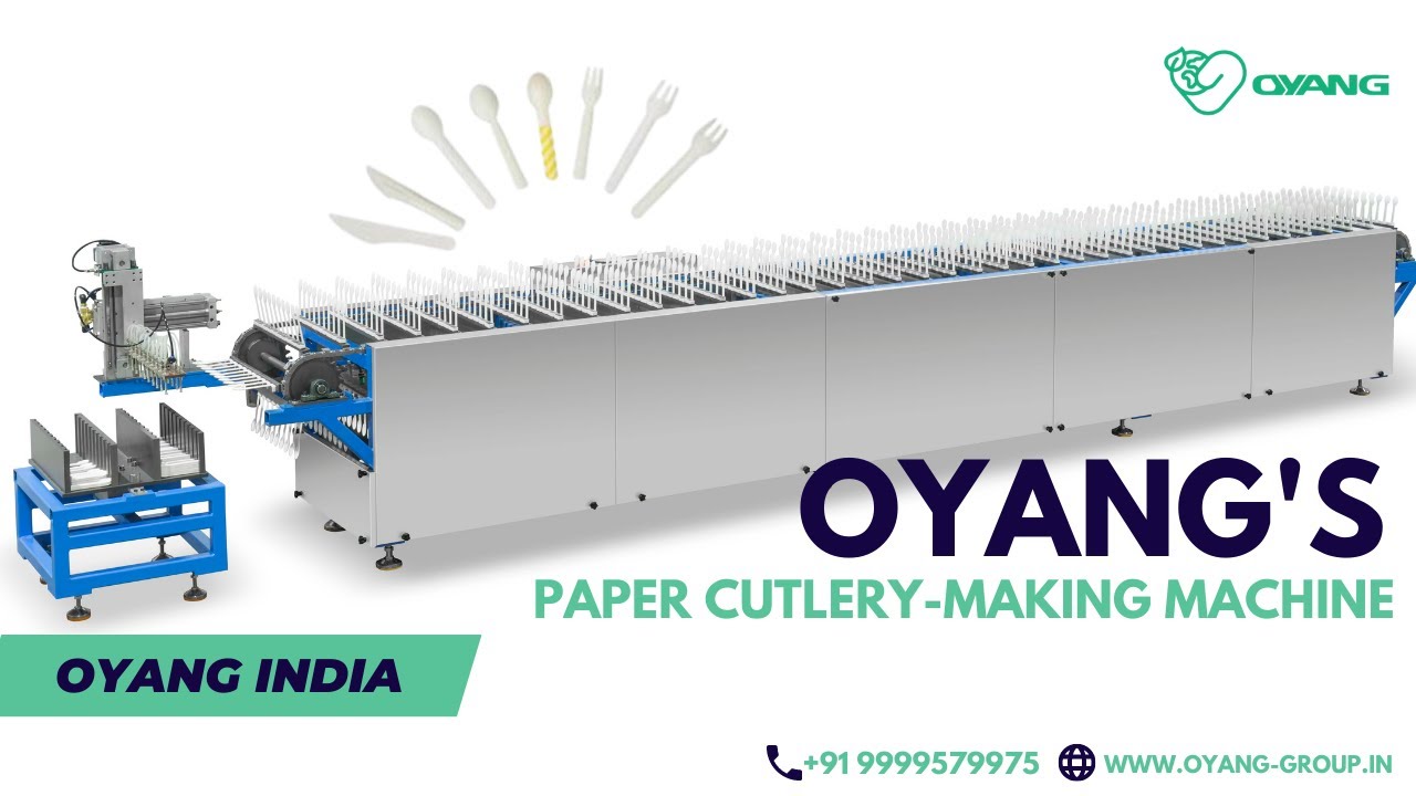 Oyang's Paper Cutlery-Making Machine #ounuo #papermachines # ...