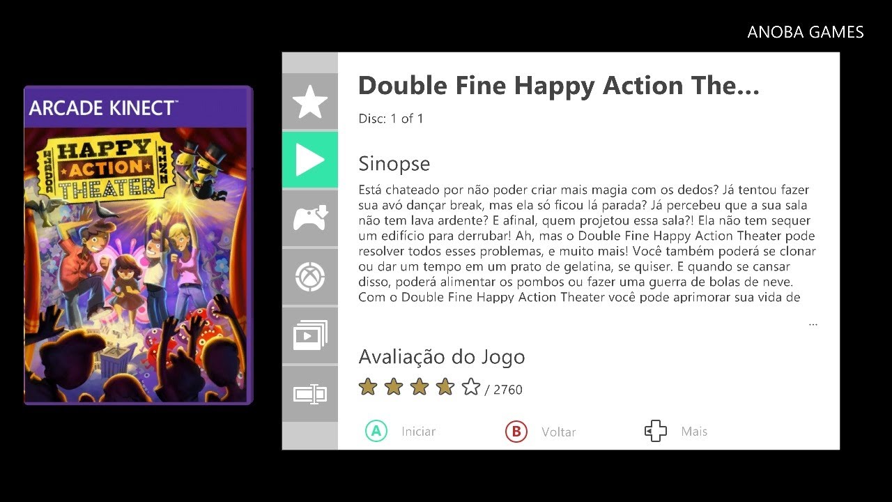 15 Minutos Jogando: Double Fine Happy Action Theater (Xbox 360) Full HD ...