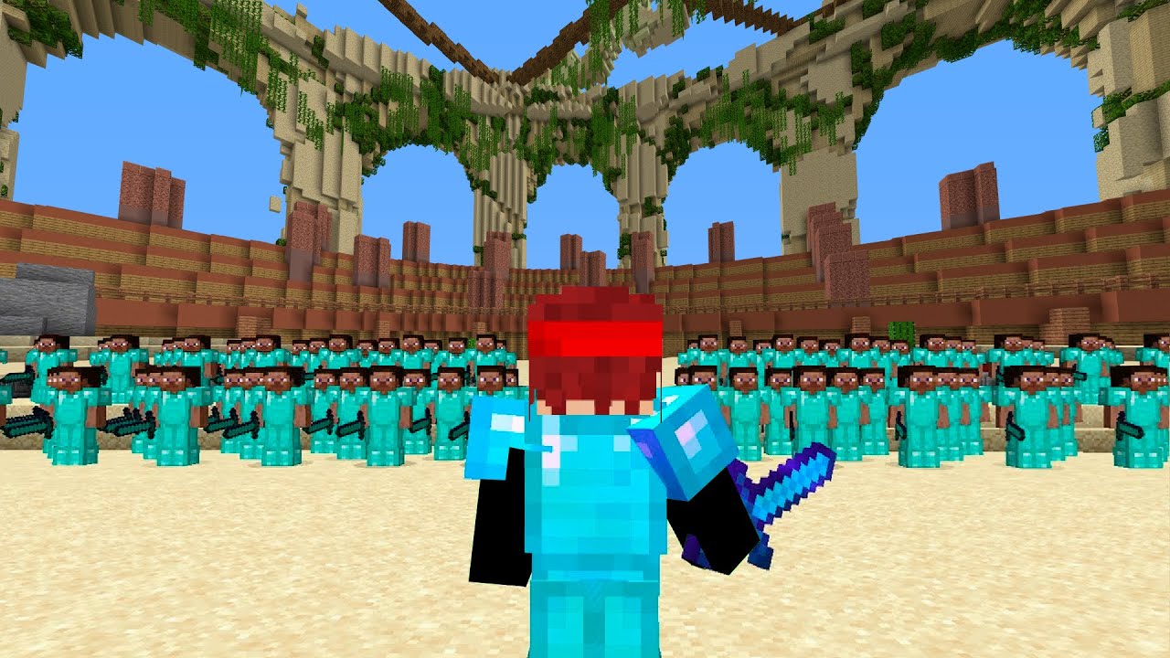1 PRO PLAYER VS 1000+ JUGADORES DE MINECRAFT - YouTube