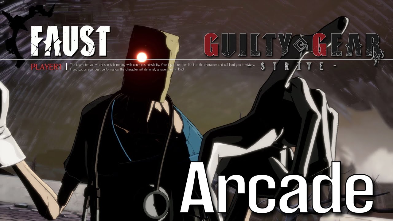 Guilty Gear -Strive- ~Arcade Mode~ Faust - YouTube