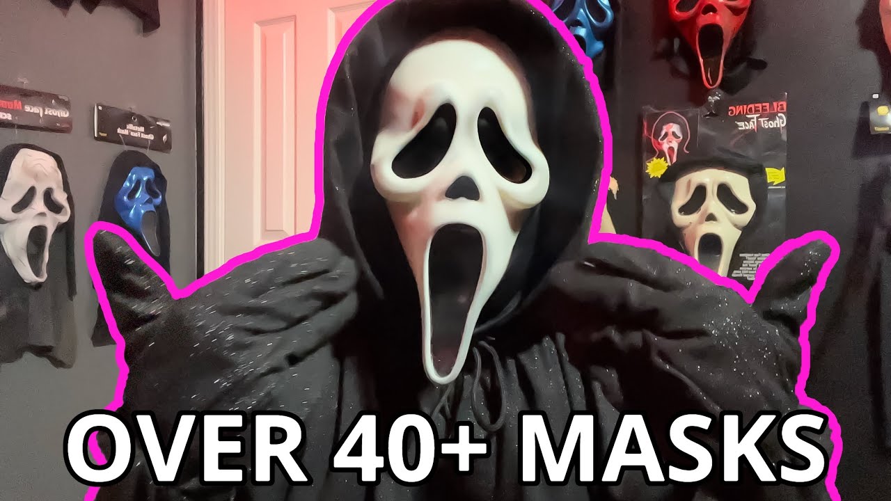 My ENTIRE SCREAM COLLECTION|| 40+ MASKS - YouTube