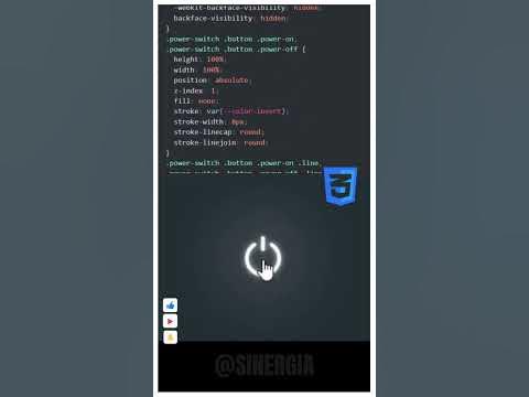 Crear un botón de encendido animado con HTML y CSS 😎 - YouTube