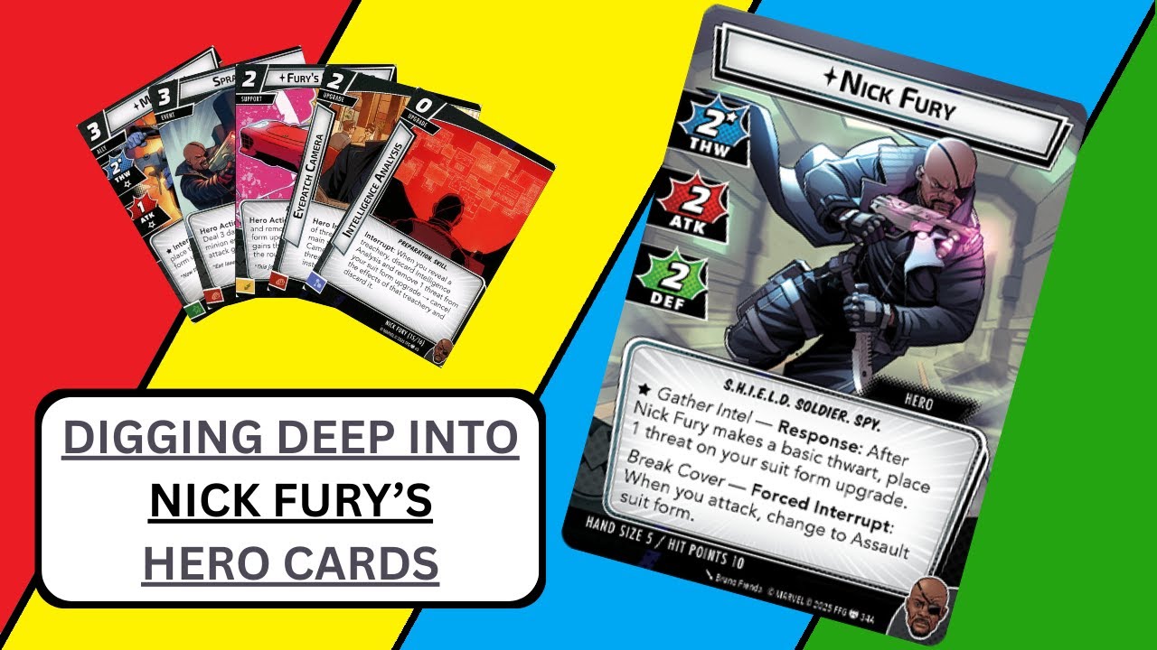 Digging Deep into Nick Fury's Hero Cards - YouTube