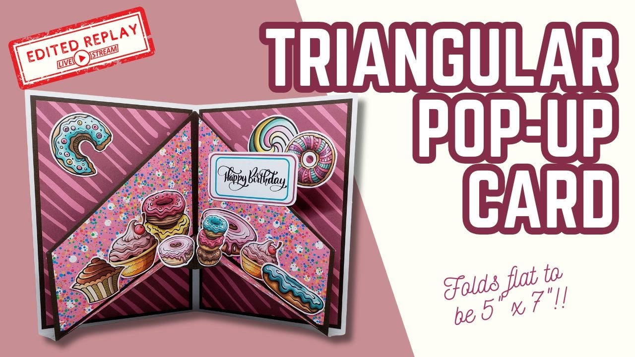 🔵 5" x 7" Triangular Pop-Up Card | Edited Replay - YouTube