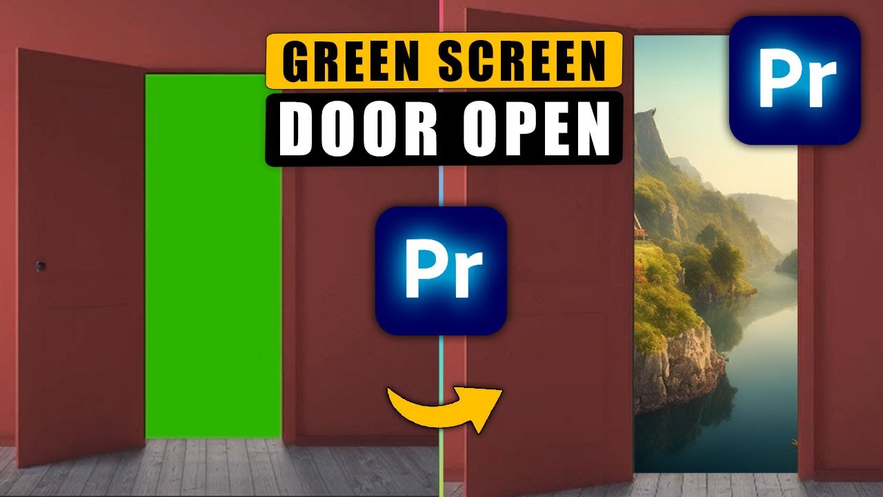 How to do Door Open with GREEN Screen Effect in Premiere Pro - YouTube