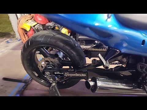 Hayabusa Swingarm Extension Install and tips - YouTube