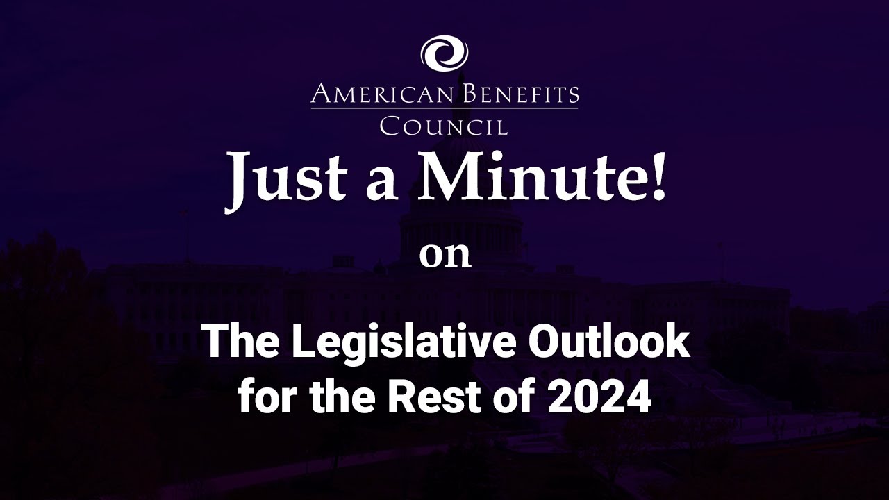 Just a Minute! on the Legislative Outlook for the Rest of 2024 - YouTube