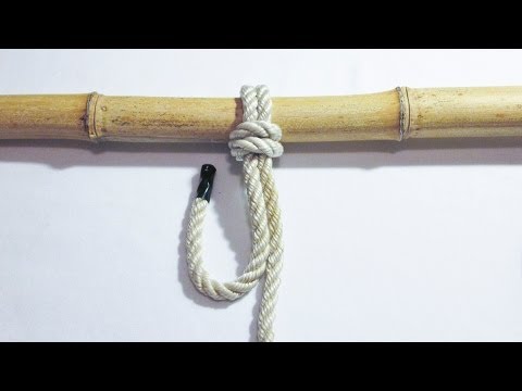 How To Tie A Cow Hitch Variant - Knot - YouTube