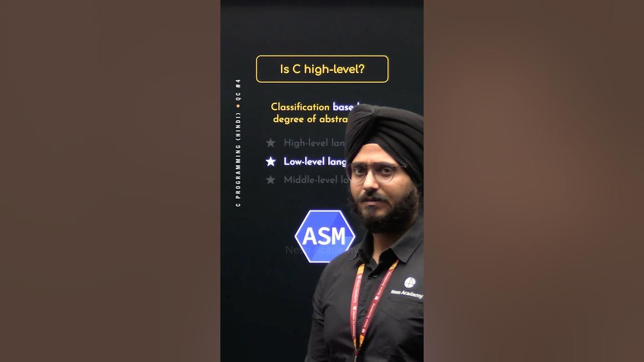 Is C a High-Level Language? #CProgramming #NesoAcademy #QuickConcepts - YouTube
