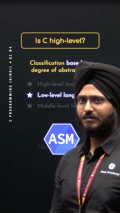 Is C a High-Level Language? #CProgramming #NesoAcademy #QuickConcepts - YouTube