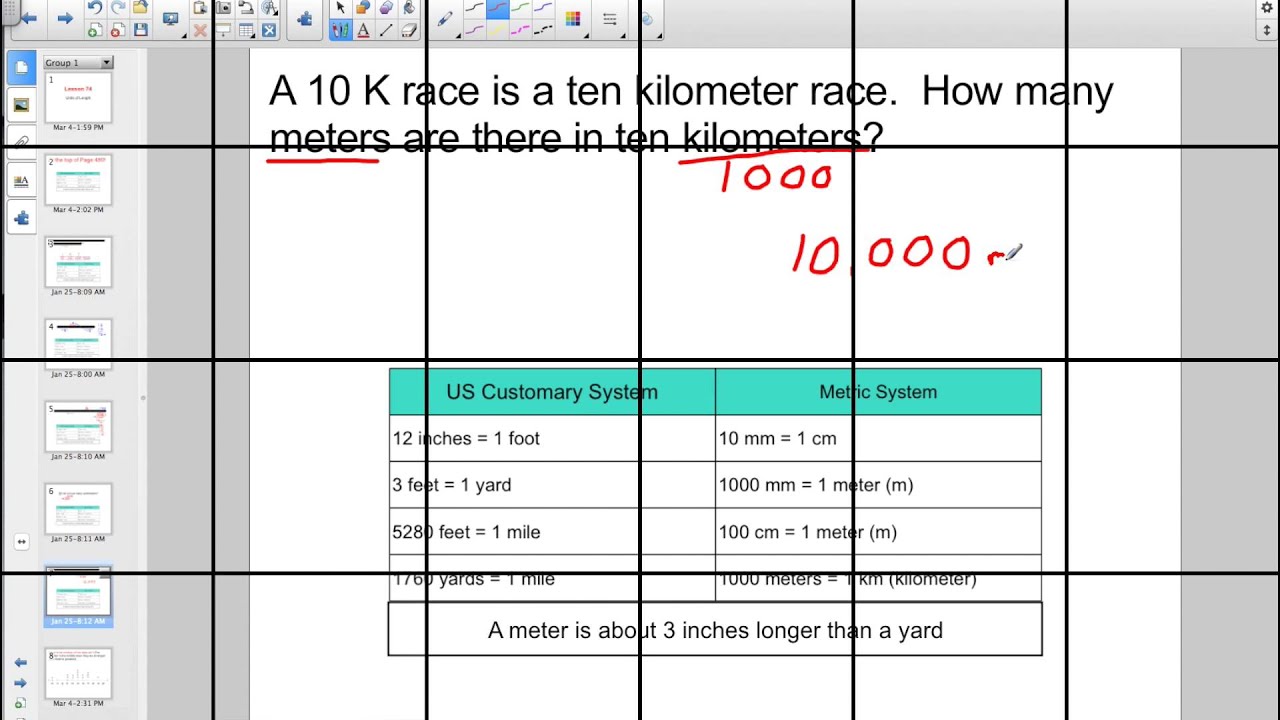 Lesson 74: Units of Length - YouTube