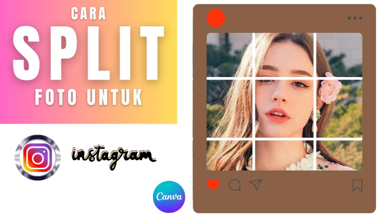 Cara Membuat Grid Foto - Puzzle Feed Instagram Menggunakan Canva - YouTube