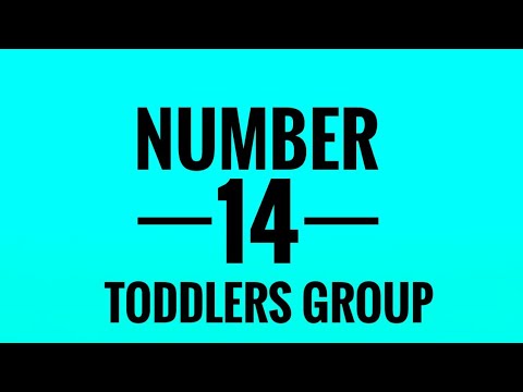 Toddlers Group - Learn how to write number 14 - YouTube