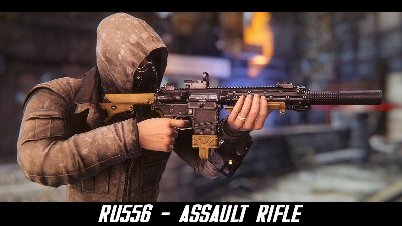 Fallout 4 Mods Ru556 Assault Rifle Youtube