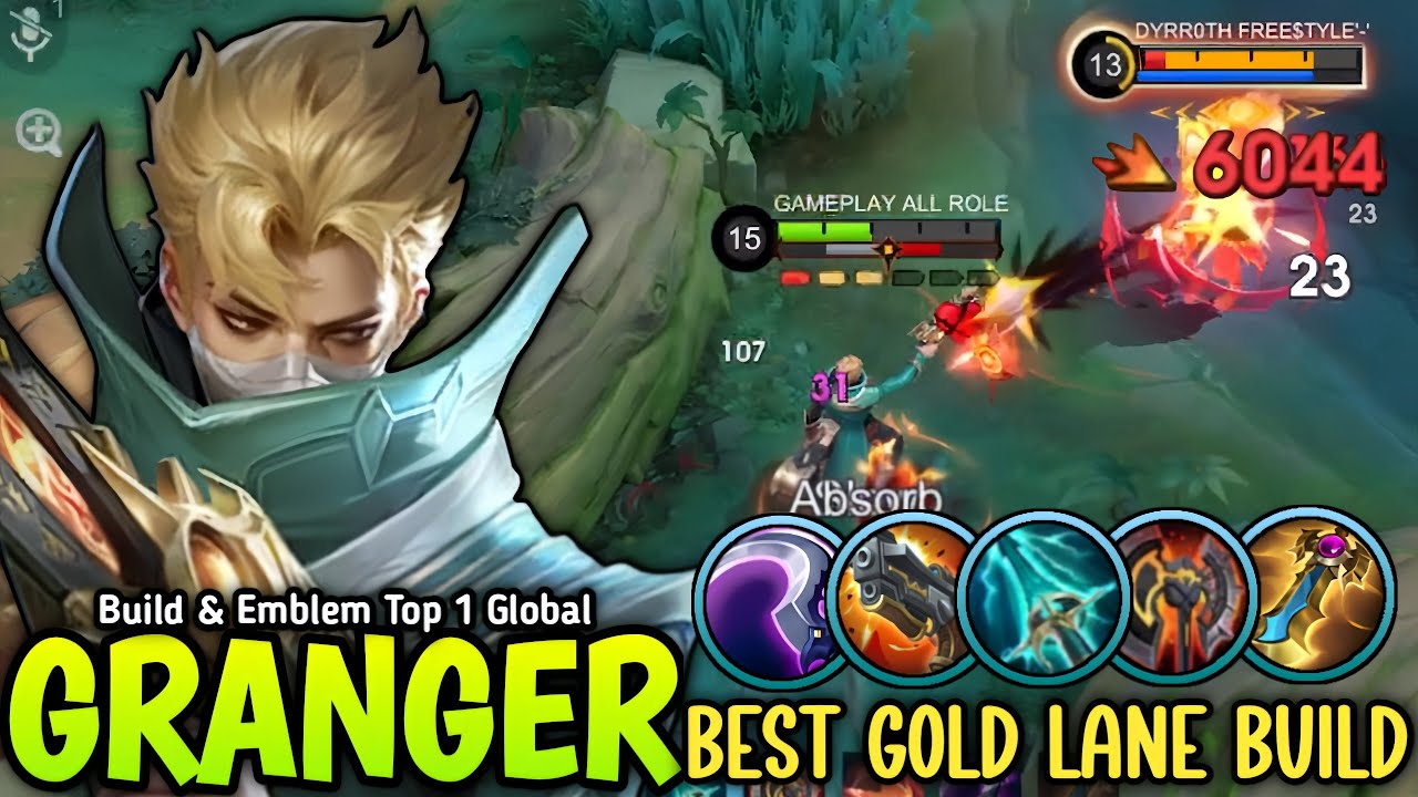 100% BROKEN!! GRANGER NEW 1 HIT BUILD FOR GOLD LANE (MUST TRY) - BUILD ...
