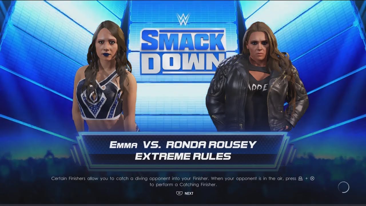 WWE Smackdown: Emma vs Ronda Rousey - YouTube