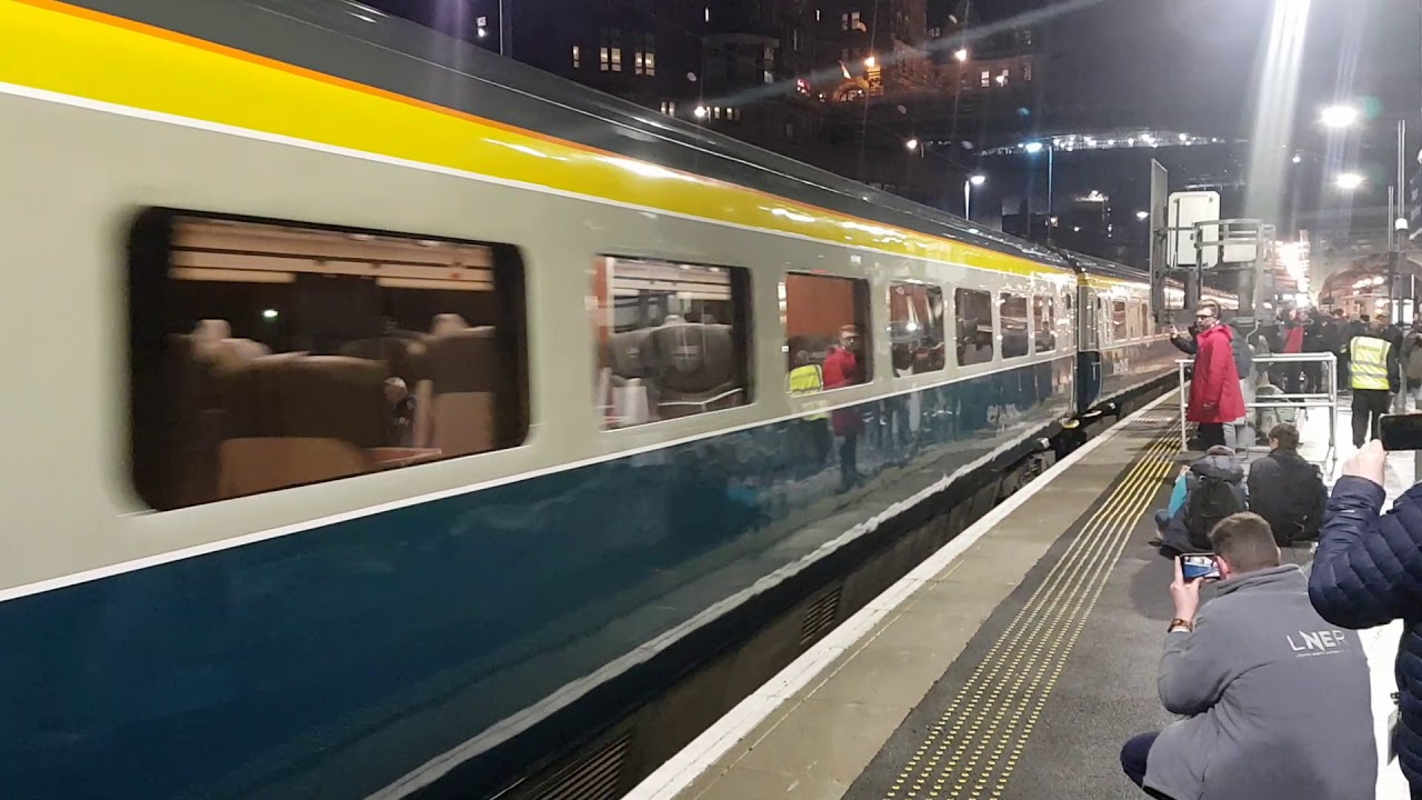 BR Blue HST Leaves Edinburgh Waverley - Let's Go Round Again - YouTube