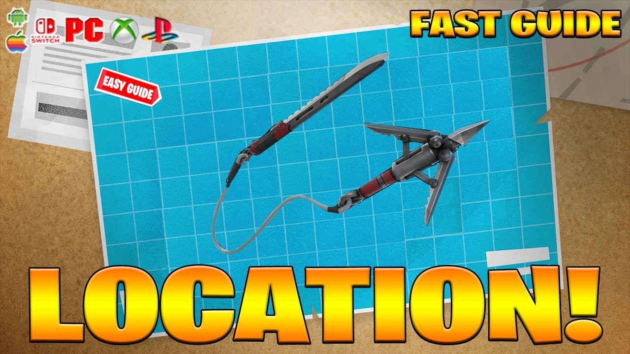 Where to find Grapple Blade Location in Fortnite! (How to Get Grapple ...