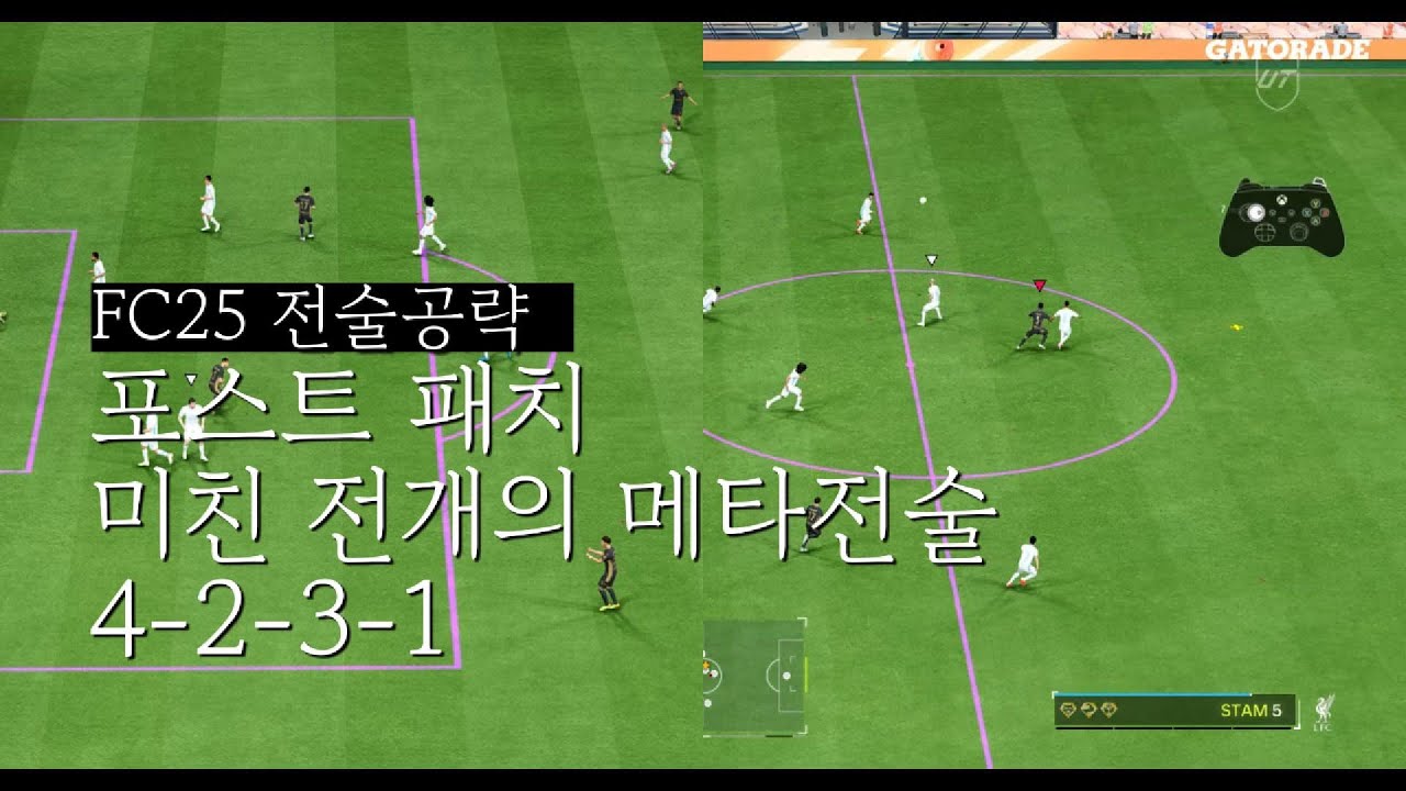 FC25 전술공략 포스트 패치 메타전술 4231 - YouTube