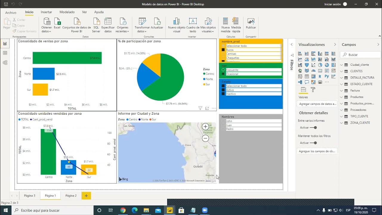 Visualización de datos en Power BI - YouTube