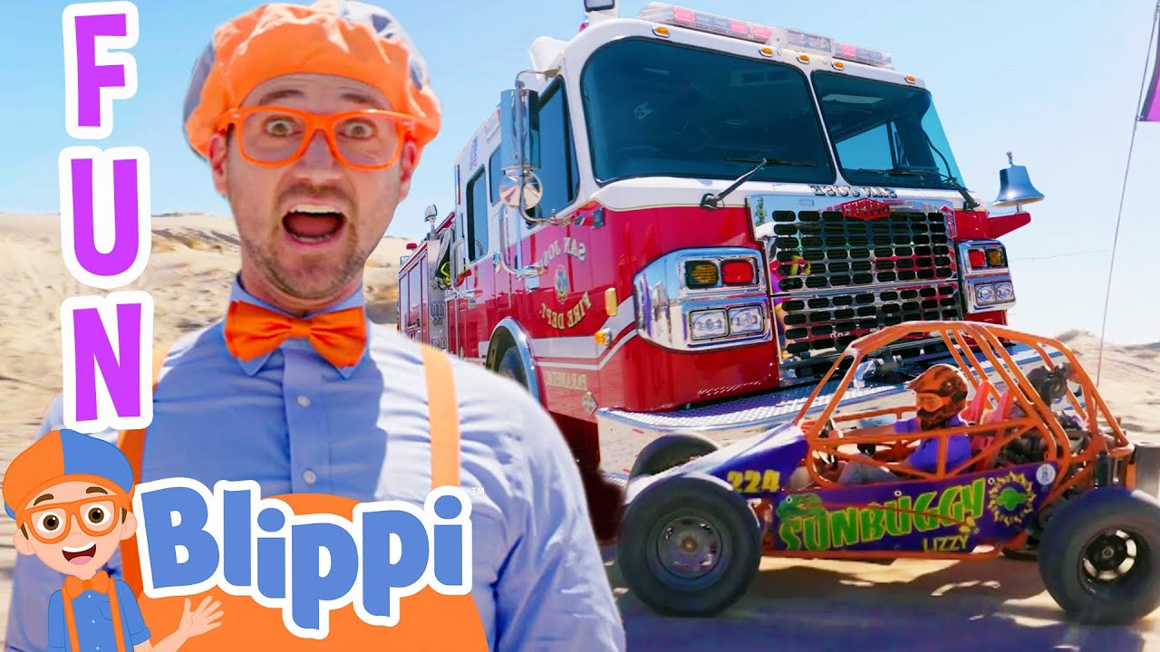 Firetrucks and Adventure Vehicles! | Fun Blippi Rides | Educational ...